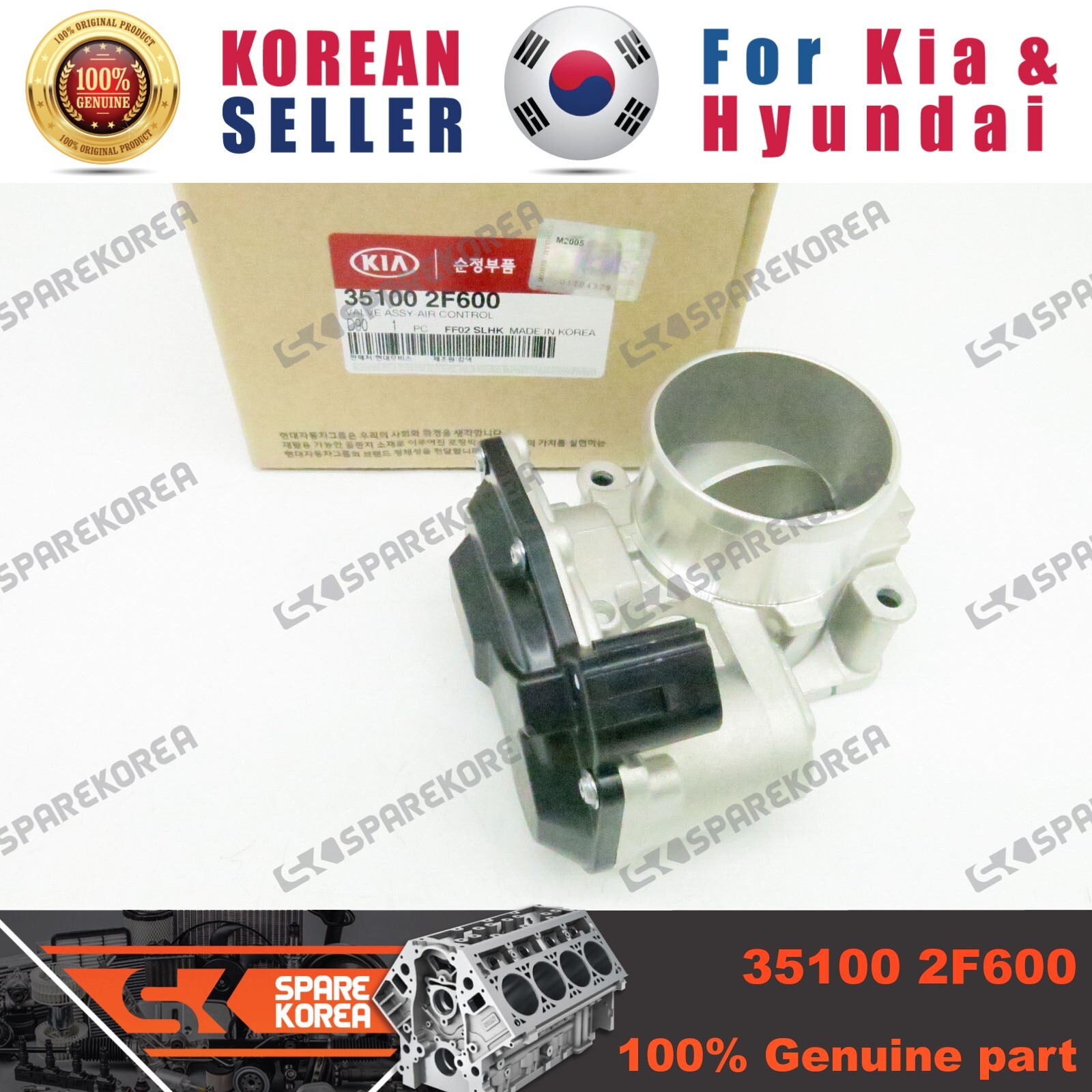 Genuine/OEM 351002F600 VALVE ASSY-AIR CONTROL for Hyundai/Kia | eBay