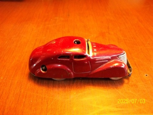 RED VINTAGE WINDUP SCHUCO 3000 PRE-WAR TOY CAR MADE IN US-ZONE GERMANY | eBay