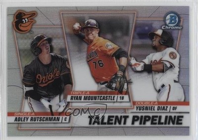 2020 Bowman Talent Pipeline Trios Chrome Ryan Mountcastle Yusniel Diaz ...