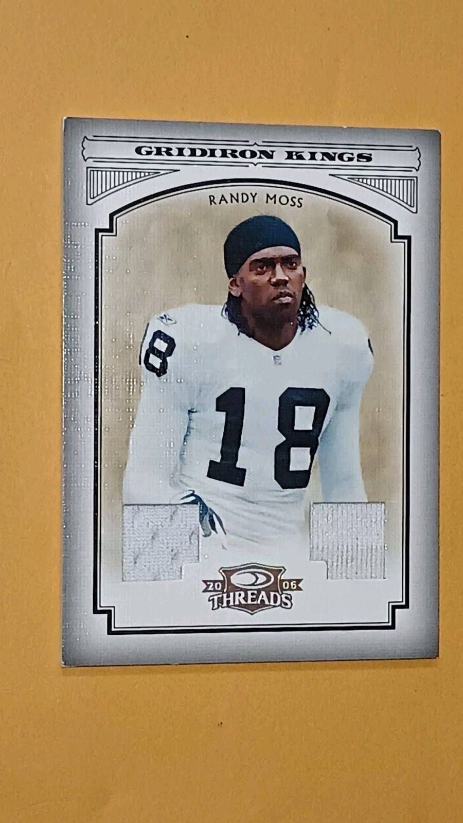 2006-DONRUSS THREADS-RANDY MOSS GRIDIRON KINGS DUAL JERSEY-/125-RAIDERS ...