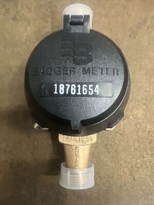 New Nsf-61 Badger 5/8x3/4 LP Brass Water Meter Gallons! | eBay