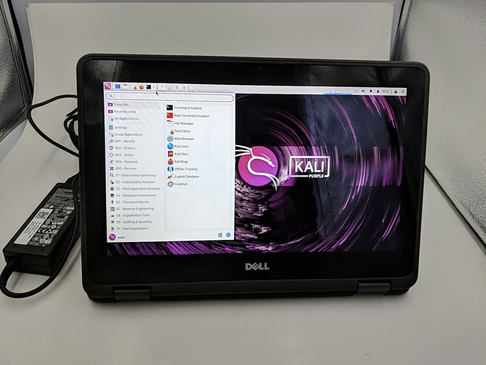 Kali Linux Purple pre-installed! Dell 11 3189 Laptop 11.6” 4GB RAM 32GB ...