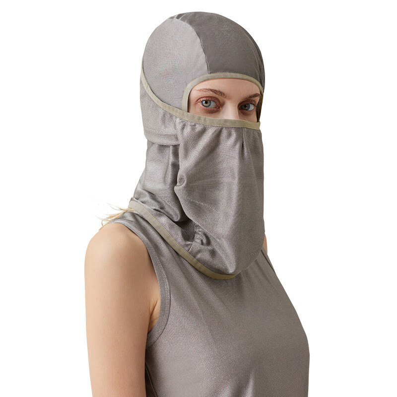 Effective Anti Radiation Hood Silver Fiber Head Cover Mask EMF ...