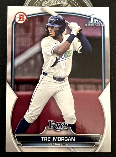 2023 1st Bowman Draft - #BD-199 Tre' Morgan (RC) 🔵Tampa Bay Rays⚫ #13 ...
