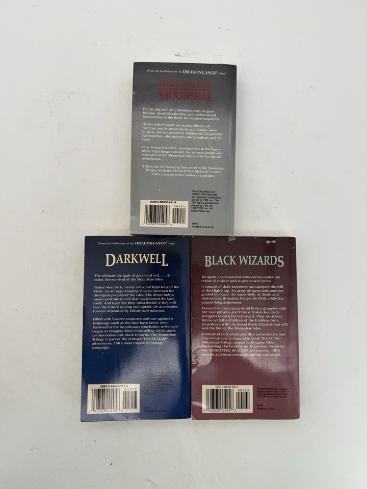Forgotten Realms THE MOONSHAE TRILOGY Books 1,2,3 by Douglas Niles ...