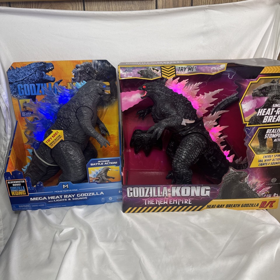 Godzilla & Godzilla Evolved Light Up Figures. Brand NEW! | eBay