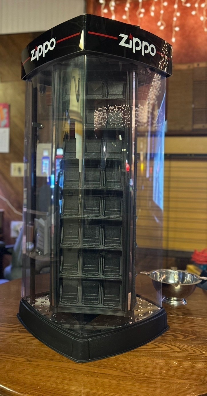 Zippo Acrylic Lockable Countertop Tabletop Display Case with Enclosed ...