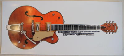 2005 Brian Setzer Orchestra - Columbus Silkscreen Concert Poster S/N ...