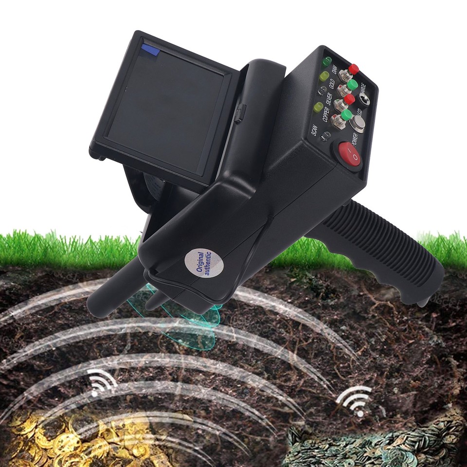 Underground Metal Detector Scanner Locator Gold Treasure Finder 100 ...