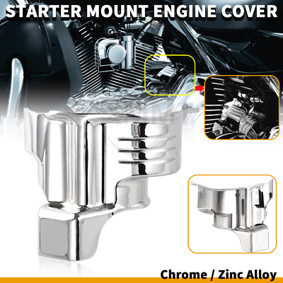 Chrome Starter Mount Engine Cover For Harley Road Glide Ultra Limited ...