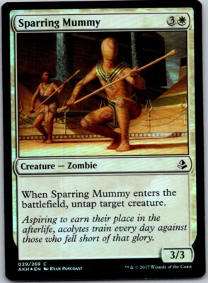 Magic the Gathering Sparring Mummy Amonkhet Foil MTG Free Shipping! | eBay