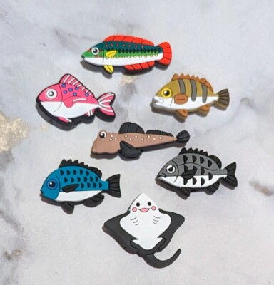 Croc/Shoe Charms UK - Fish / Fishing Set (7 Charms) | eBay UK