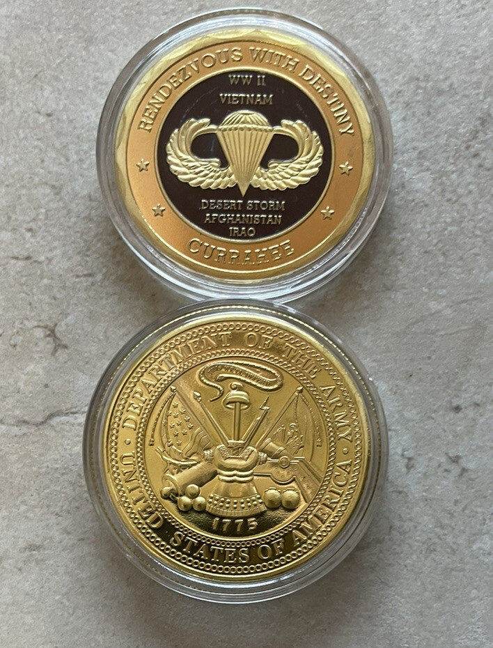 U.S. Army 101 St Airborne Division And Combat Air assault 2 X Challenge ...