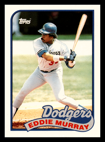 1989 Topps Traded Eddie Murray HOF #87T Los Angeles Dodgers Centered ...