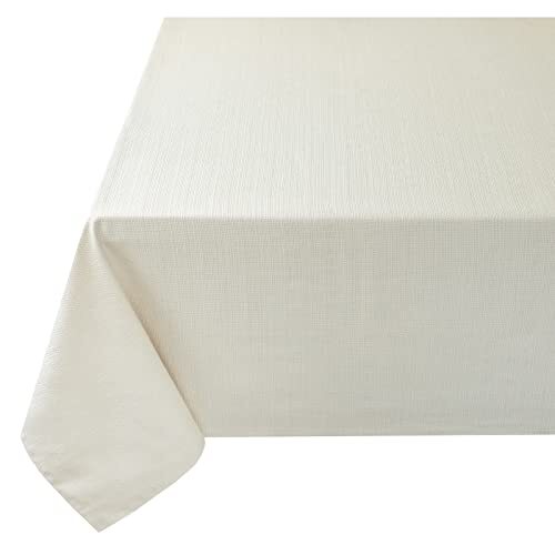 Textured Fabric Tablecloth 60" X 120" Rectangular Flax/beige/ta | eBay