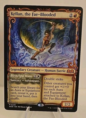 Kellan, the Fae-Blooded (Showcase) MTG Wilds of Eldraine Regular | eBay