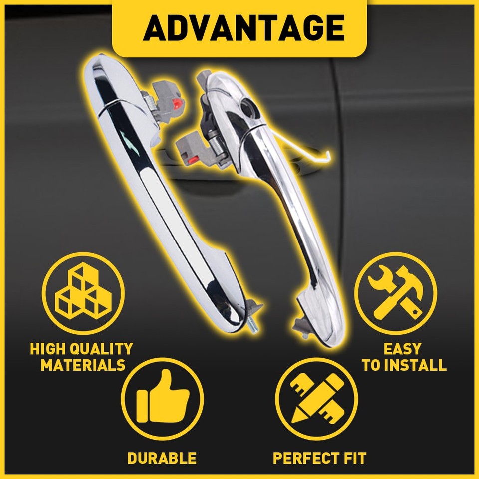 2X Front Panel Exterior LH+RH Door For Handle Fiat 2019 Retro 500 ...