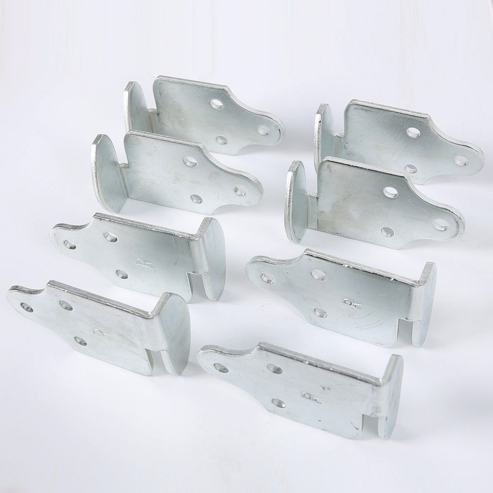 8 PCs Utility Trailer Wood Sides Latch Rack Stake Body Gates Corner ...