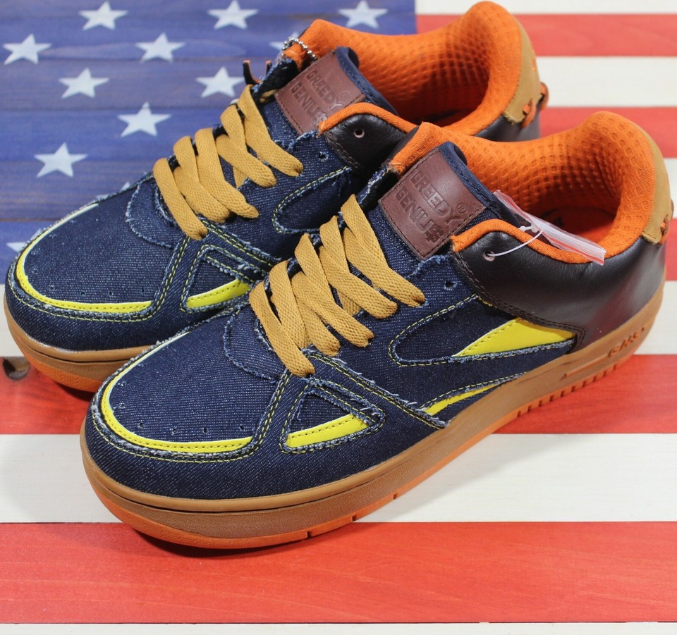 Greedy Genius men's Phantom Denim Leather Indigo Blue [FW0204-003 ...