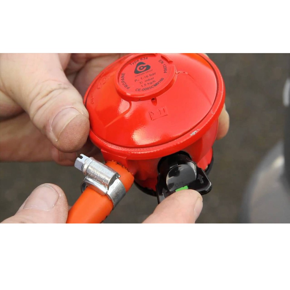 Orange LPG Gas Hose Pipe ISO3821 - Liquid Propane Butane Gas Camping ...