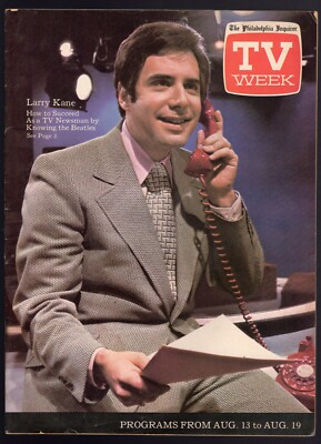 1972 PHILADELPHIA TV WEEK TV GUIDE/WPVI NEWS LARRY KANE/HOWARD ...