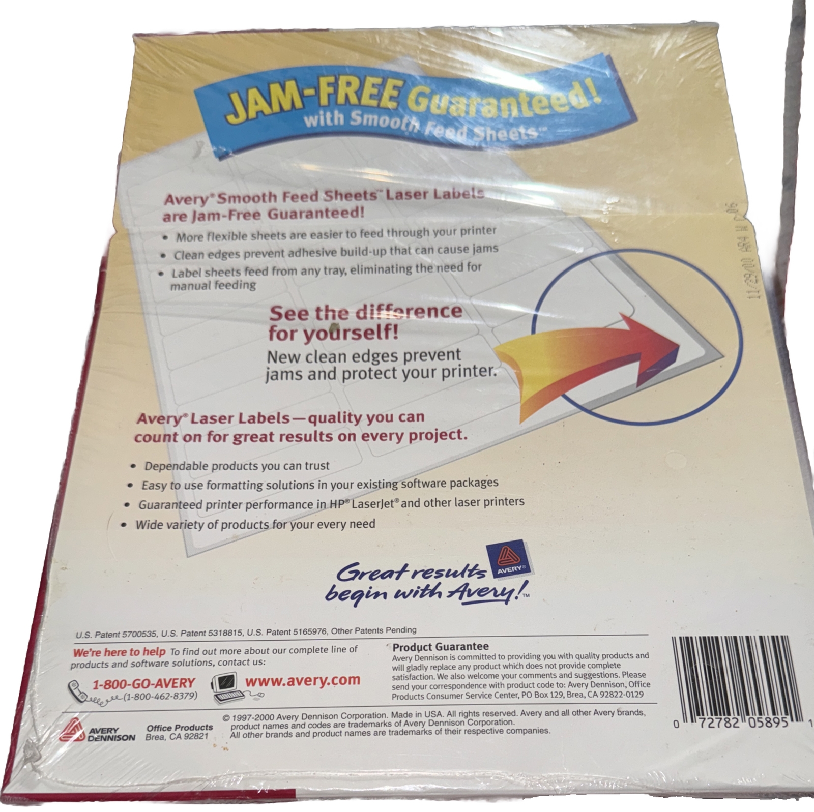 Avery Dennison Ave-5895 Name Badge Label - 2.33" Width X 3.37" Length ...