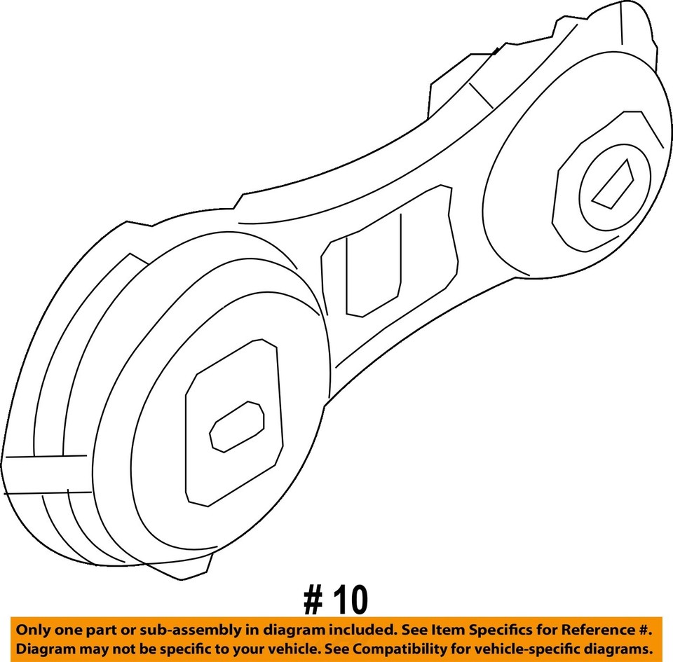 FORD OEM Explorer Engine Motor Transmission-Torque Arm Mount Strut ...