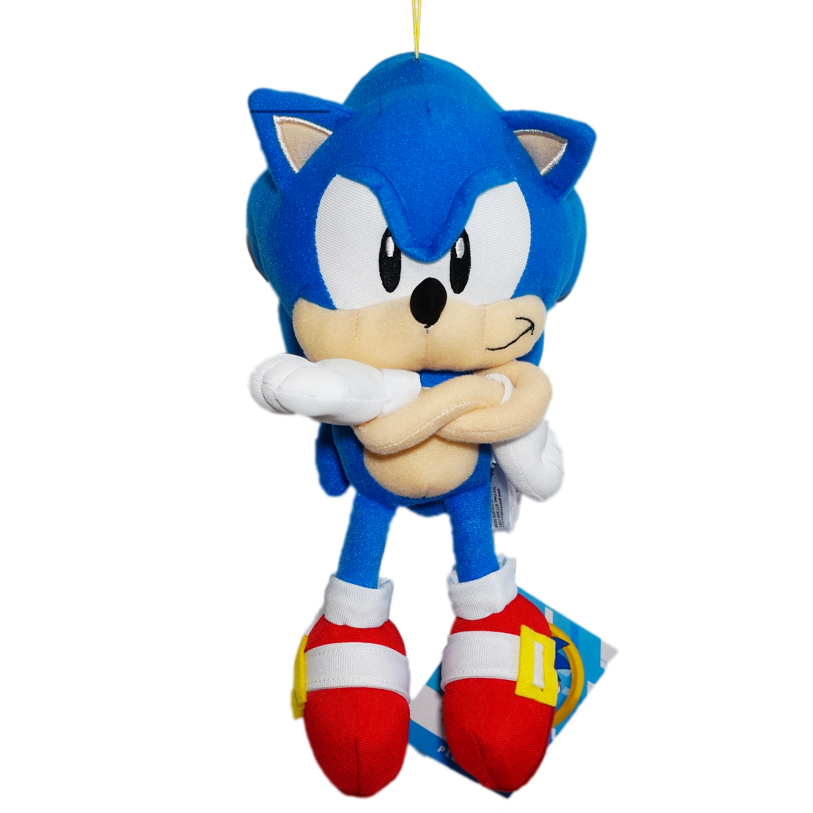 Sonic the Hedgehog Classic Sonic Arm Crossing 10" Plush Toy Official ...