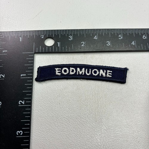 US Navy EODMUONE Tab Patch (Rocker, UIM) 40MQ | eBay