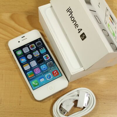 Vintage Apple iPhone 4S A1387 Smartphone 3G White 16GB | eBay