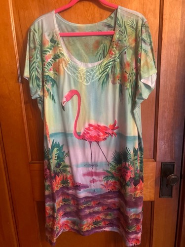 Art & Sol Ellen Negley Size XXL Short Sleeve Lounge Dress Cover Up ...