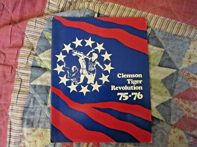 1975-76 CLEMSON TIGERS BASKETBALL MEDIA GUIDE Yearbook Program TREE ...