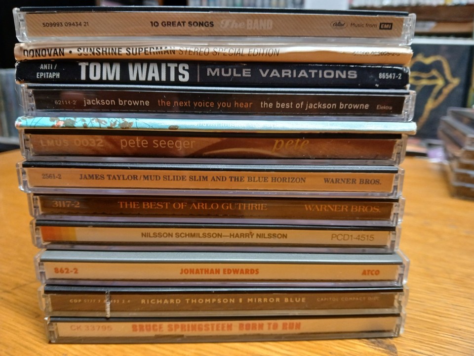 singer songwriter cd lot/12 Arlo,Nilsson,Donovan,Shawn Mullins,Tom ...