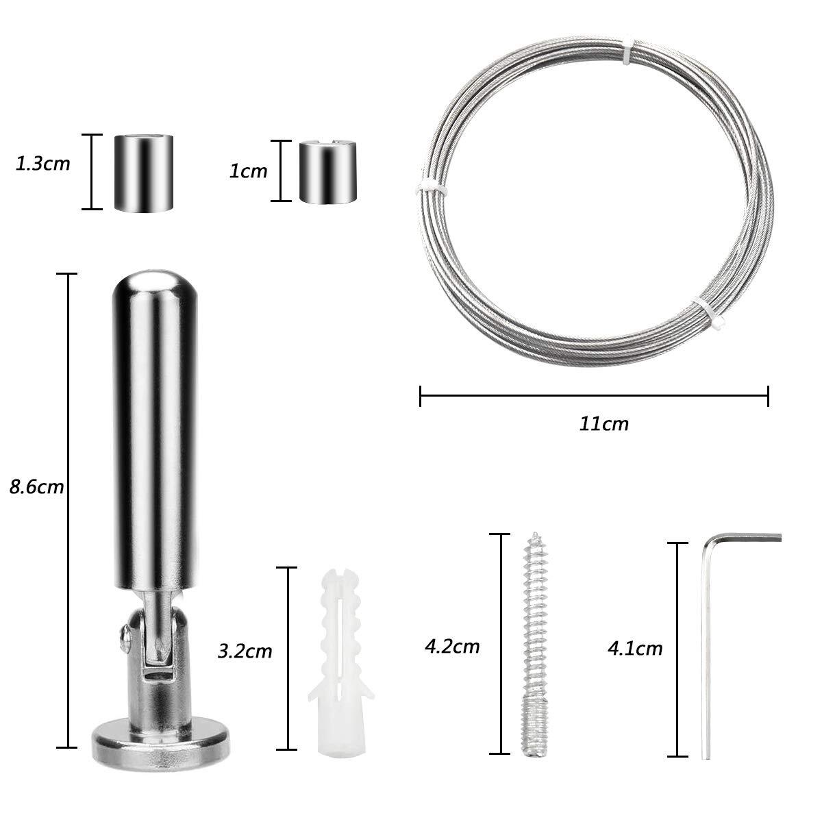 Curtain Drape Wire Rod Set, 5M Cable Railing Kit, Stainless Steel Cable ...