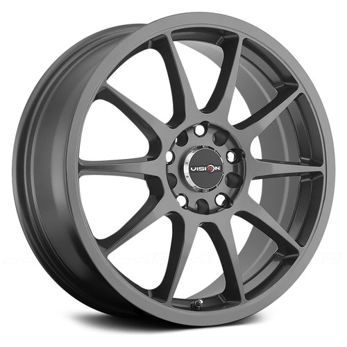 Vision 425 BANE Wheels 15x6.5 (38, 5x114.3, 73.1) Gunmetal Rims Set of ...