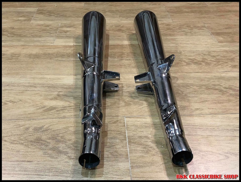 HONDA CYB72 CYB77 CB77 CB72 EXHAUST MUFFLER Megaphones stainless steel ...