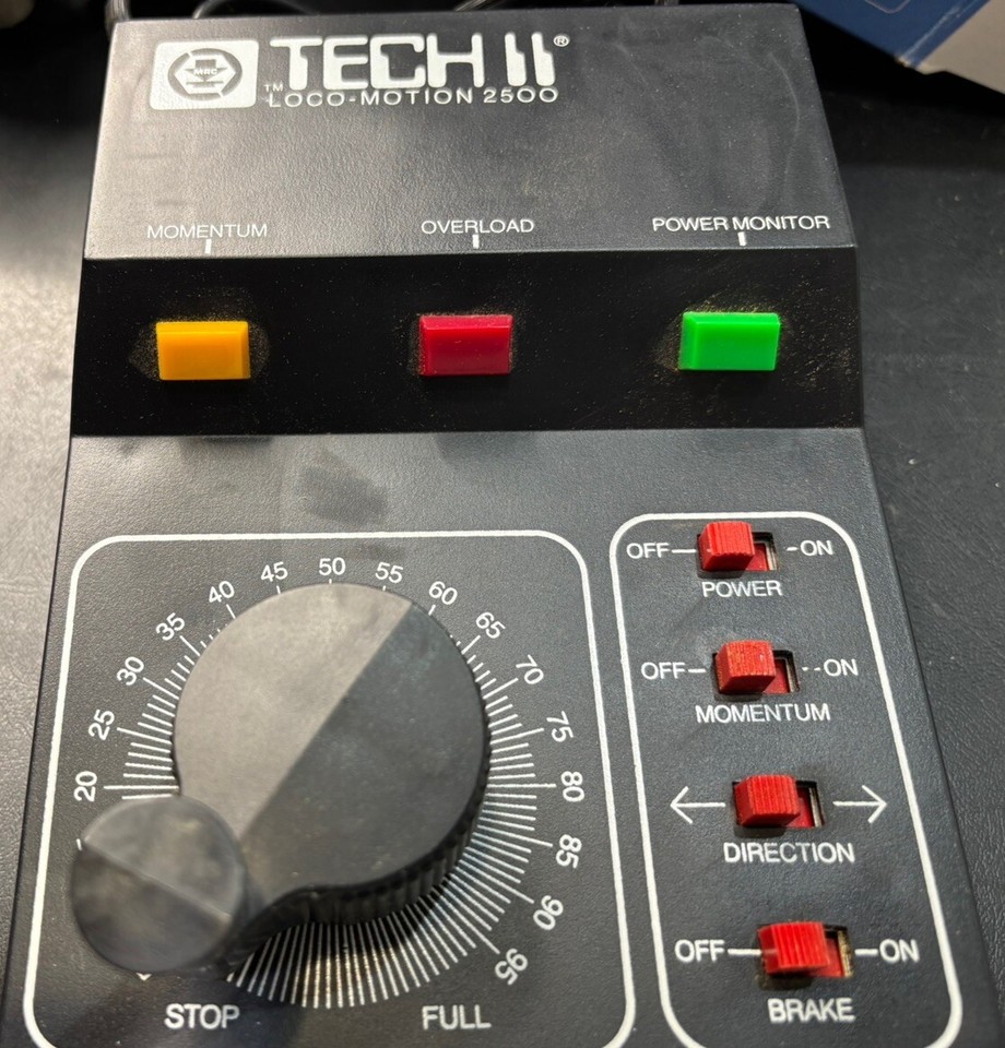 MRC Tech II Railpower 2500 DC Hobby Transformer Train Controller HO ...