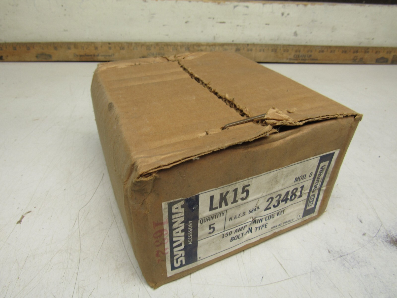 CASE OF 5QTY SYLVANIA LK15 150A MAIN LUG KIT BOLT-ON TYPE NEW IN BOX ...