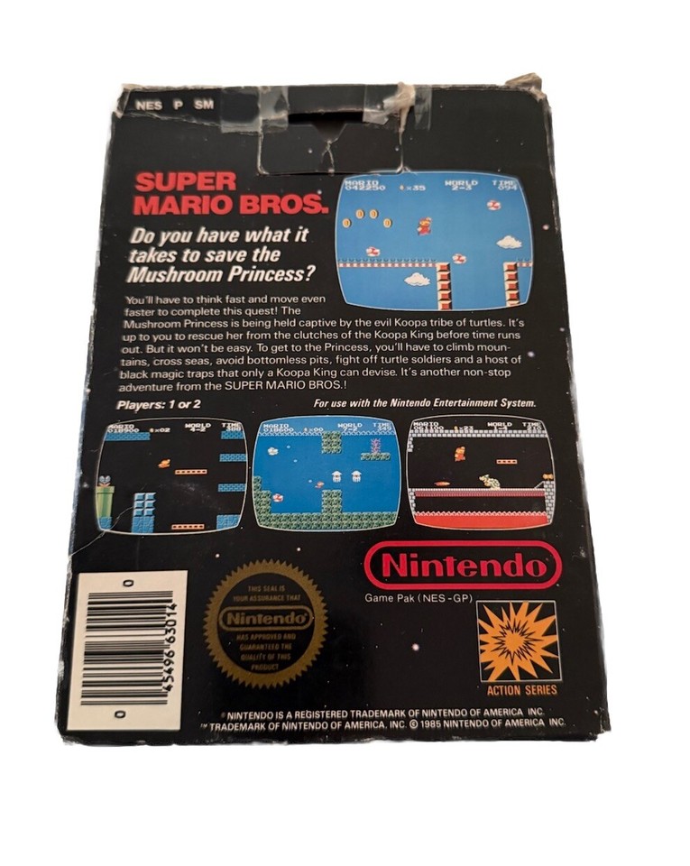 Super Mario Bros Nintendo NES 5 Screw With Hangtab No Flaps 45496630140 ...