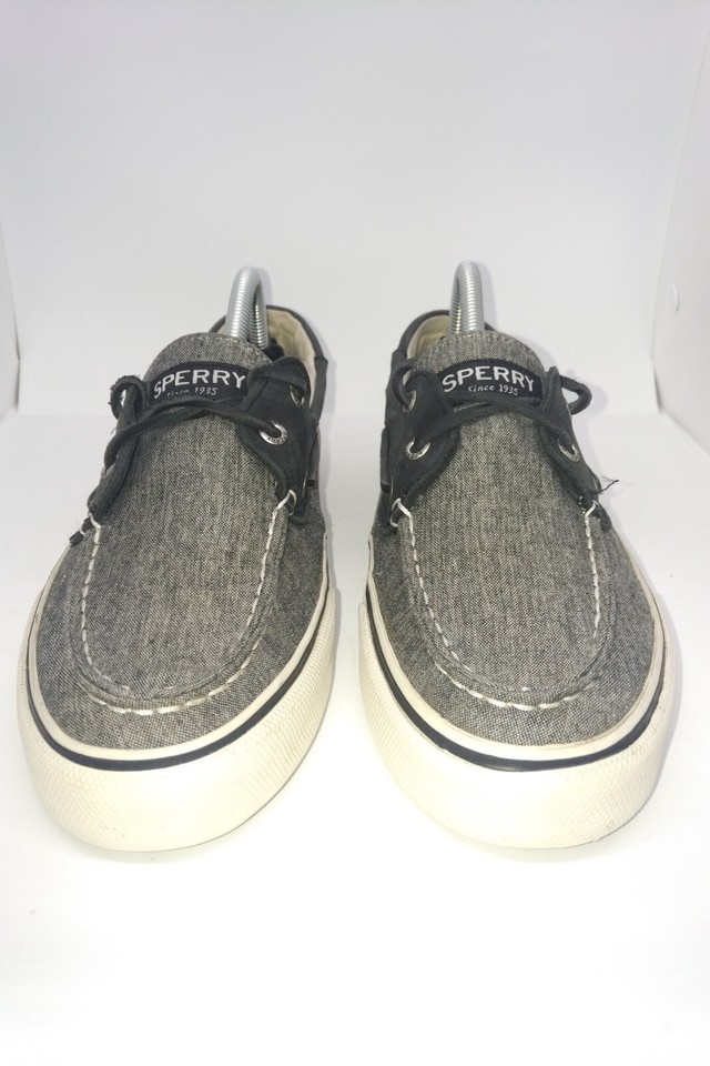 Sperry Top Sider Bahama 2 Leather Collar Canvas Boat Shoes Men's Size 9 ...