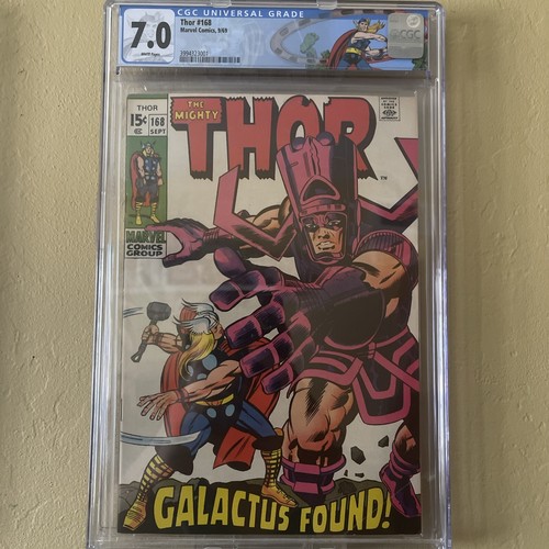 Thor #168 (1969) CGC 7.0 WhitePages - Origin of Galactus Begins | eBay