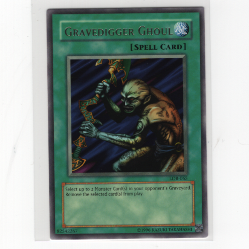 Gravedigger Ghoul Yugioh Legend of Blue Eyes White Dragon Rare LOB-065 ...