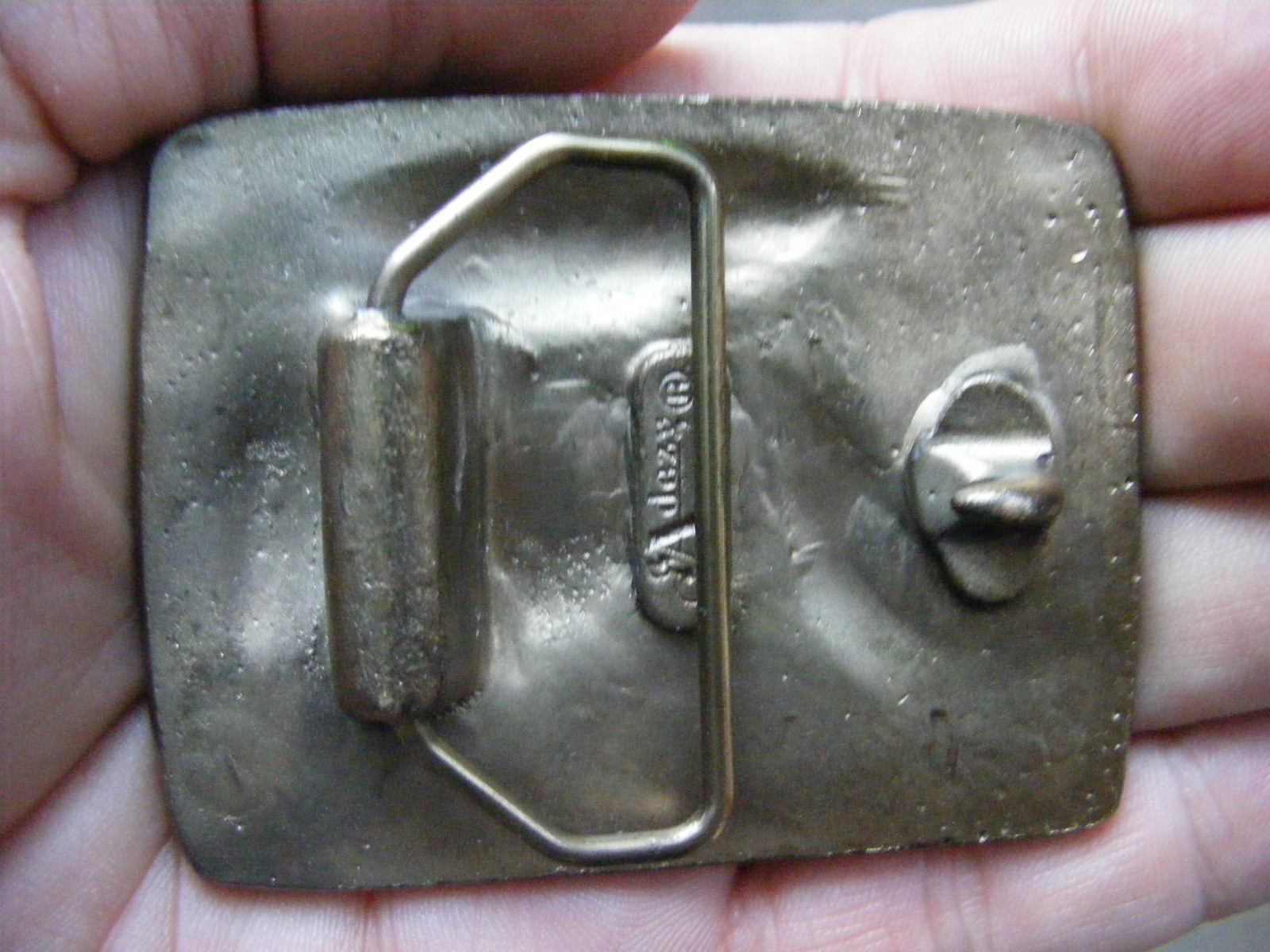 Vtg BULLFIGHTER Belt Buckle ART Nouveau BULL 1970s DEZY Bullfight RARE ...