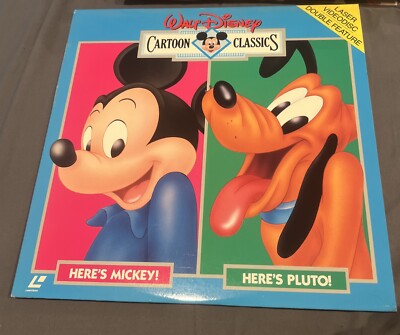 WALT DISNEY CARTOON CLASSICS - Here's Mickey!/Here's Pluto! Laserdisc ...