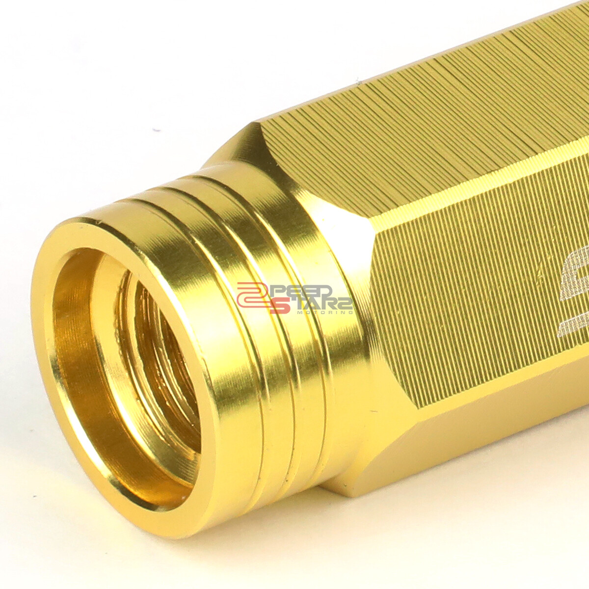 20 CONICAL SEAT M12X1.5 25MM OD ALUMINUM GOLD 90MM OPEN-END LUG NUTS ...
