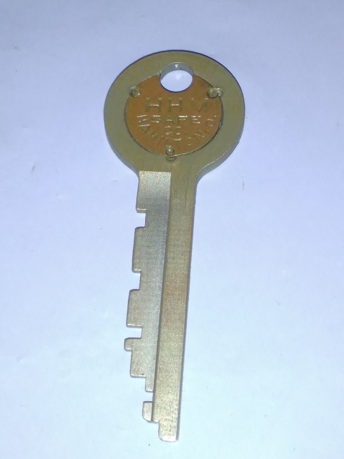 Vintage Brass HHM SAFE CO. Bank Safe Deposit Box Key | eBay