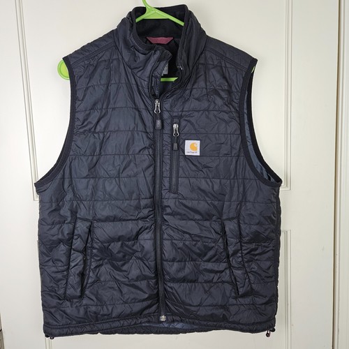 Carhartt 102286 Rain Defender Insulated Vest Work Men Size: L Black ...