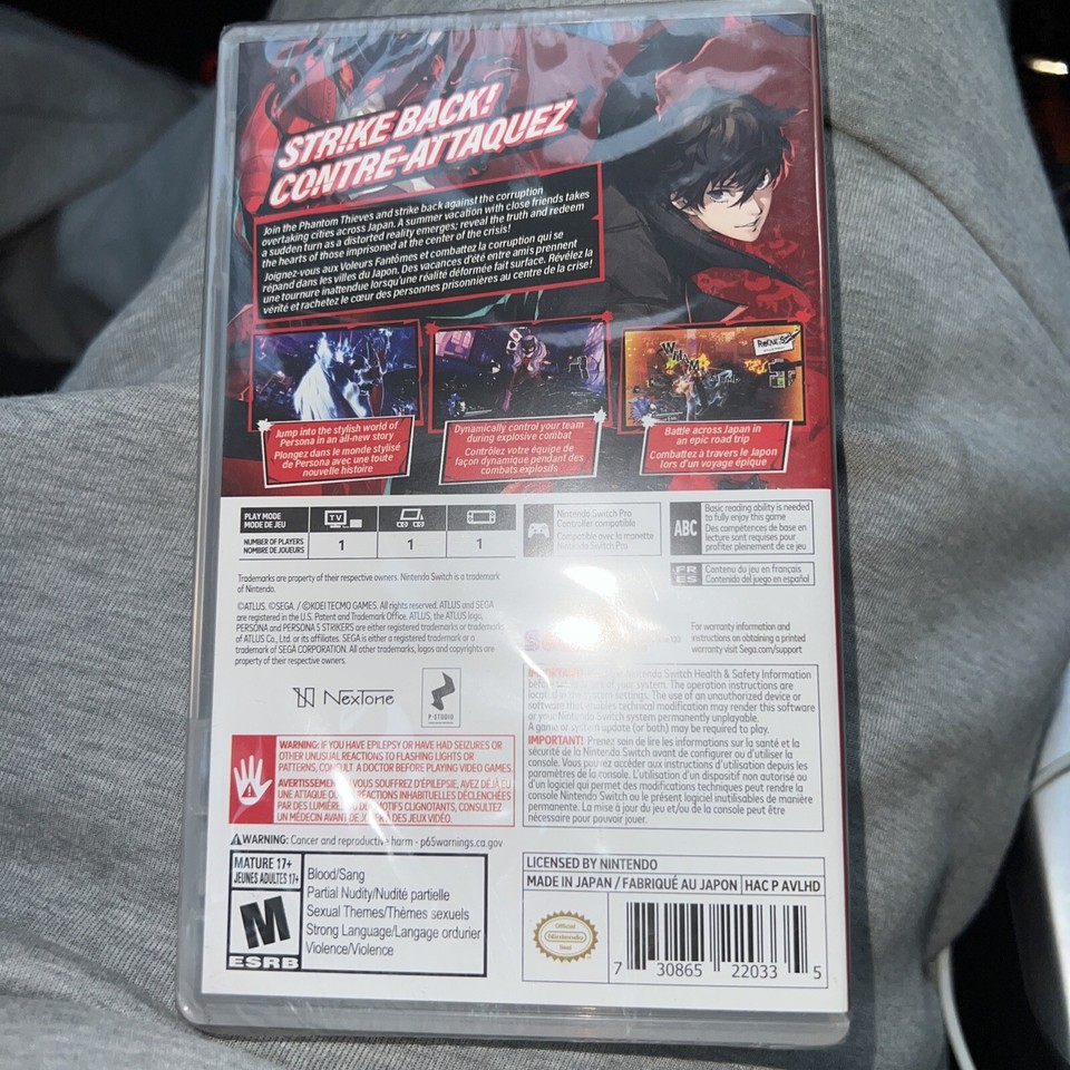 Atlus Persona 5 Strikers P5S - For Nintendo Switch - New / Sealed ...