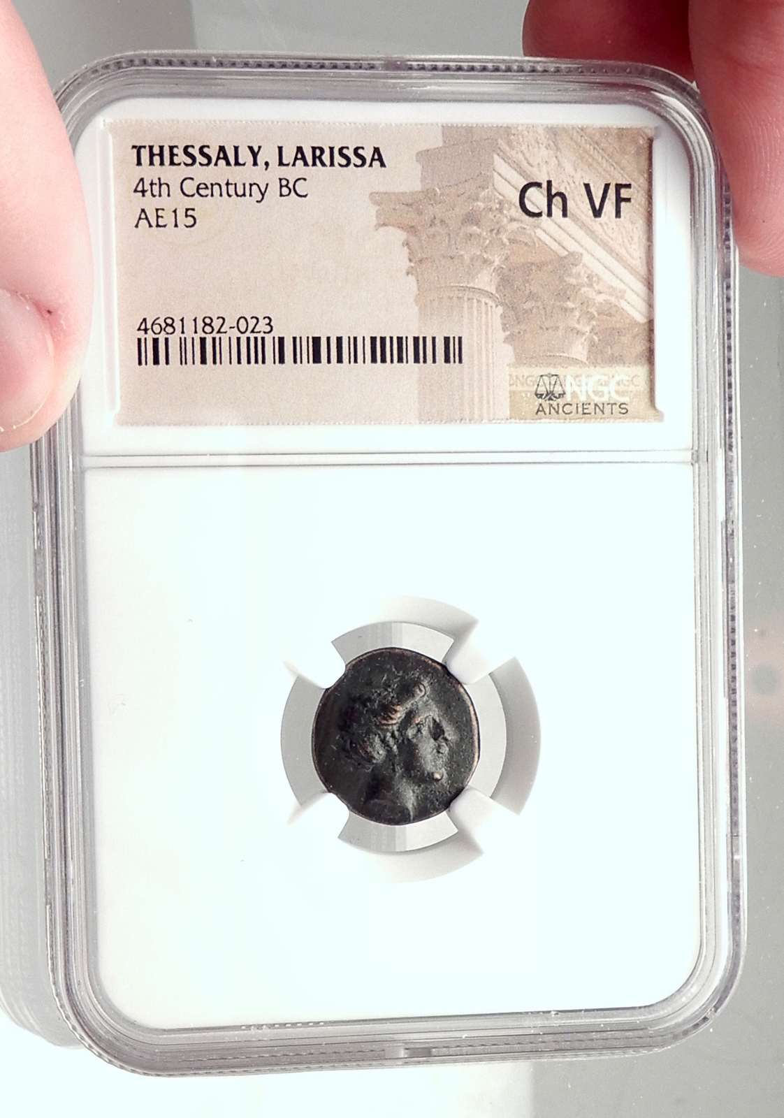 LARISSA in THESSALY 350BC Nymph & Horse Authentic Ancient Greek Coin ...