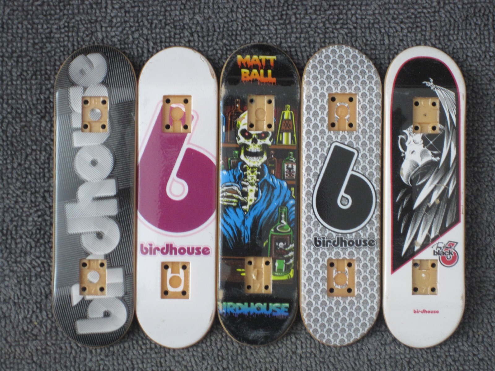 Birdhouse Tech Deck lot of 5 skateboards 96mm fingerboard decks vintage ...